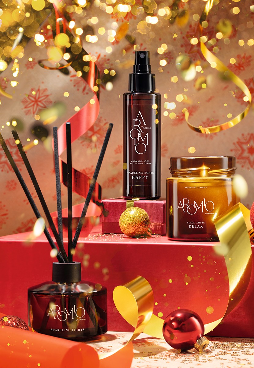 Ароматический спрей для тела и текстиля Sparkling Lights Aromio 10080 ...
